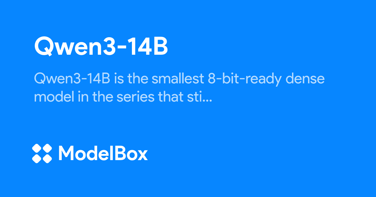 Qwen3-14B | ModelBox